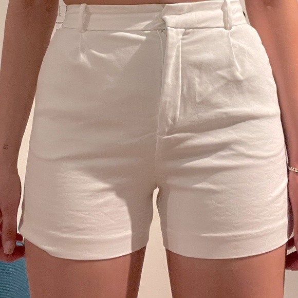 Zara | Shorts | Zara Trouser Style Shorts In White | Poshmark